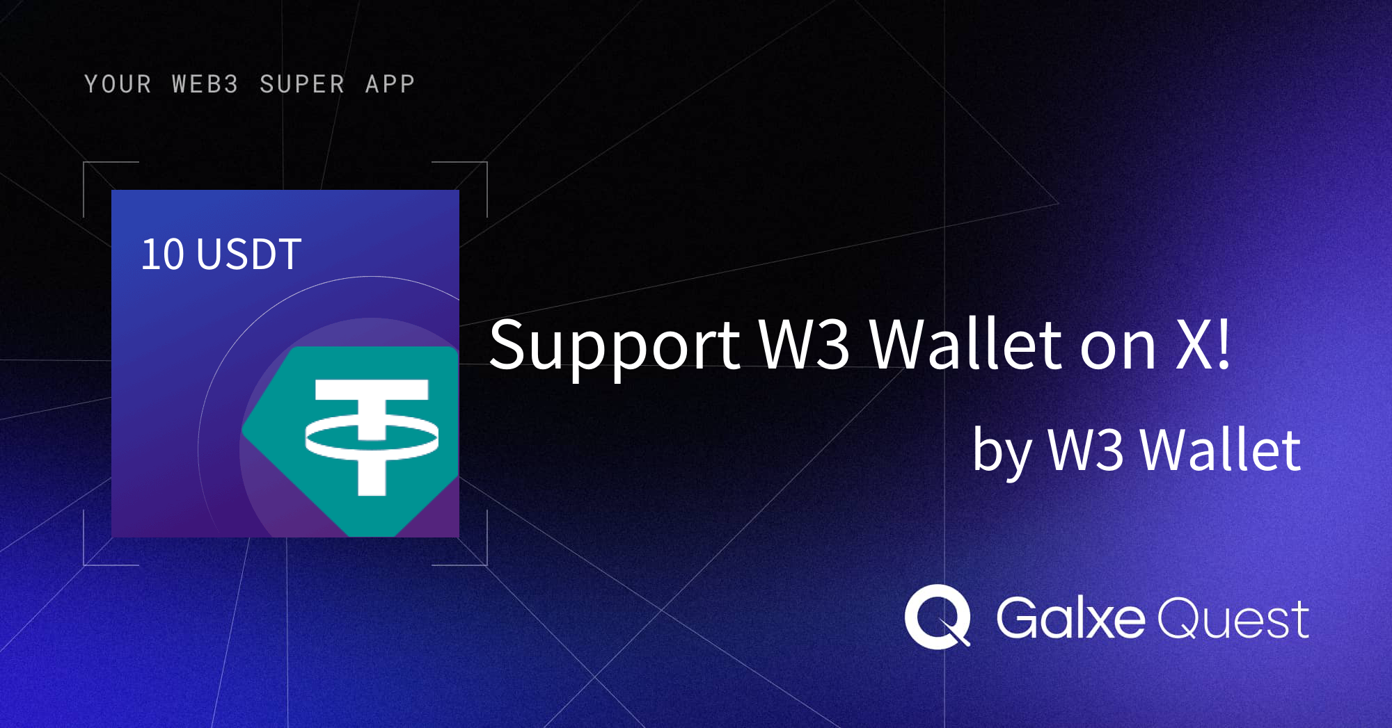 🔥 Support W3 Wallet on X! by W3 Wallet | Galxe Quest