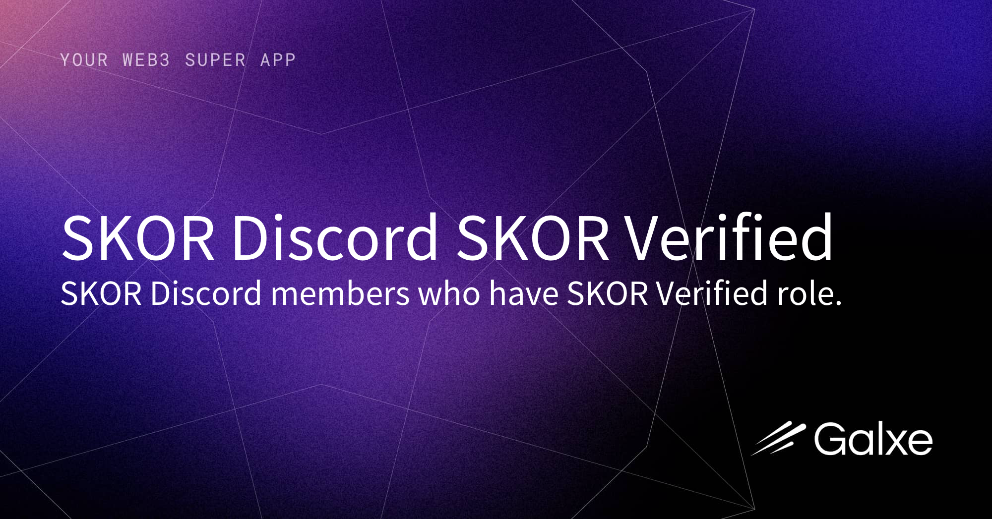 SKOR Discord SKOR Verified Credential | Galxe