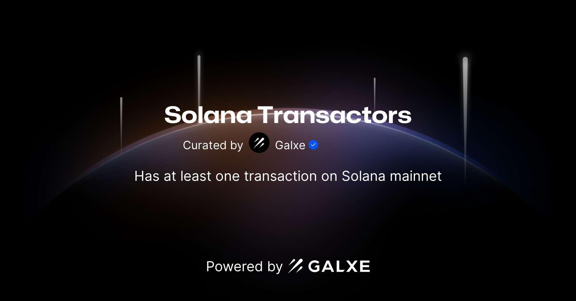 Solana Transactors Credential | Galxe