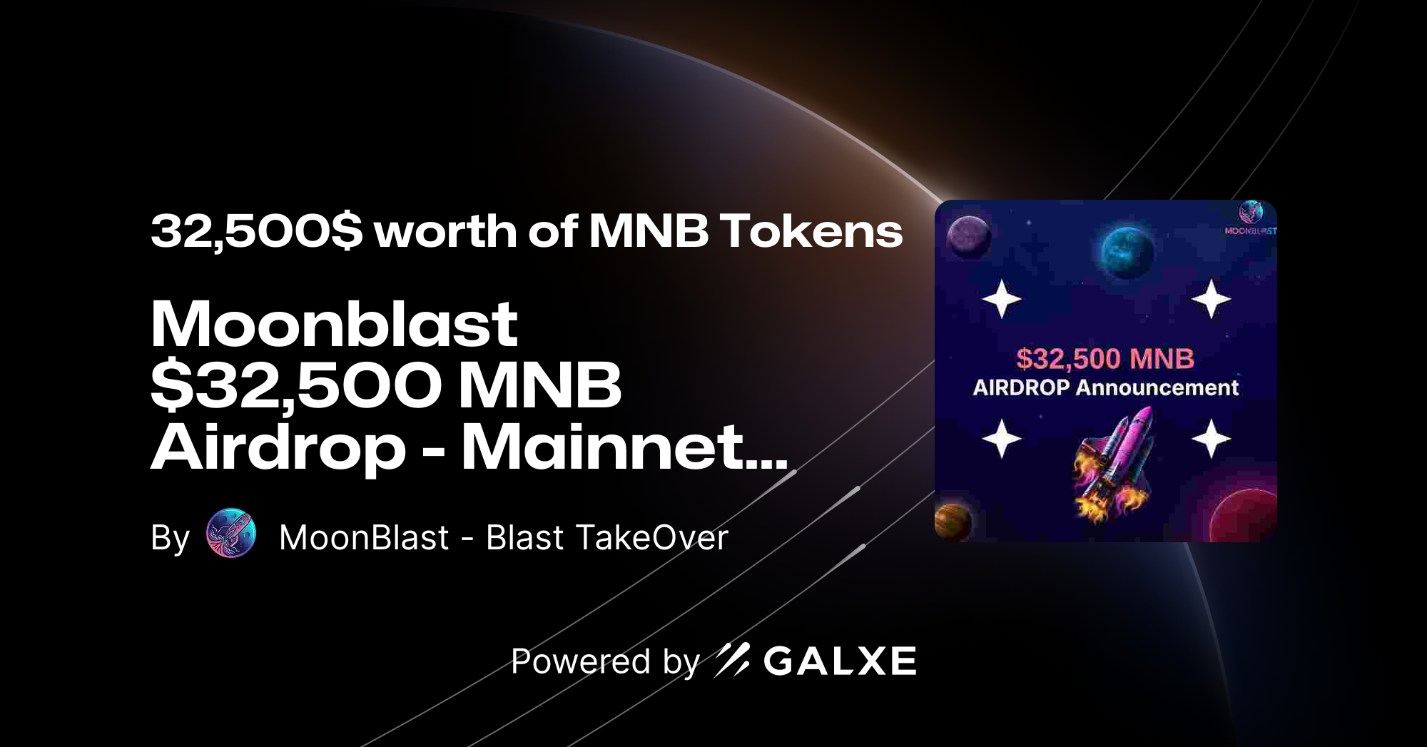 Moonblast $32,500 MNB Airdrop - Mainnet Launch by MoonBlast - Blast ...