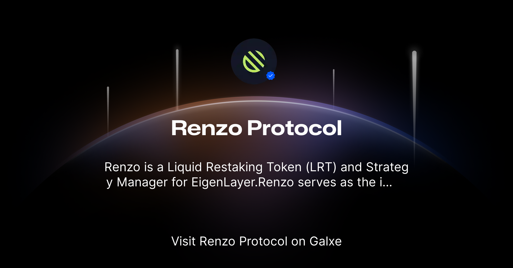 Join Renzo Protocol on Galxe