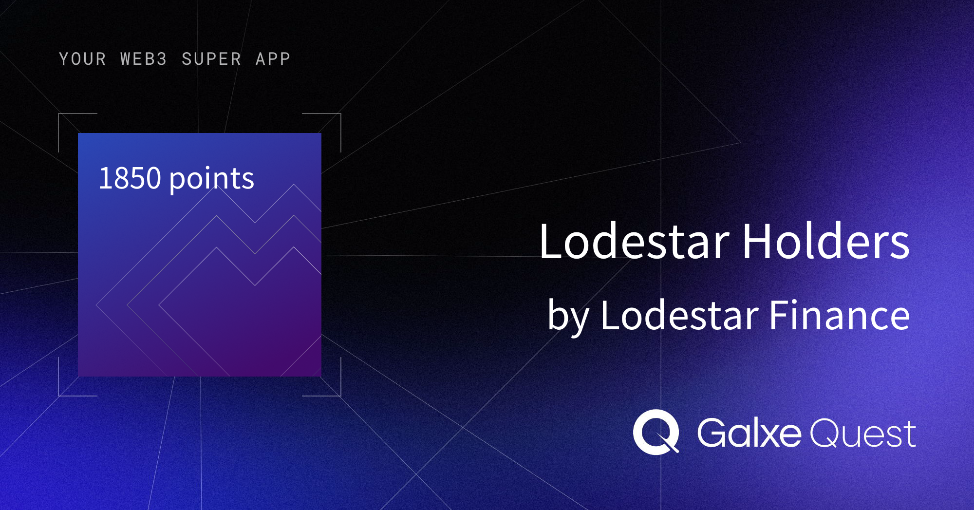 Lodestar Holders by Lodestar Finance | Galxe Quest