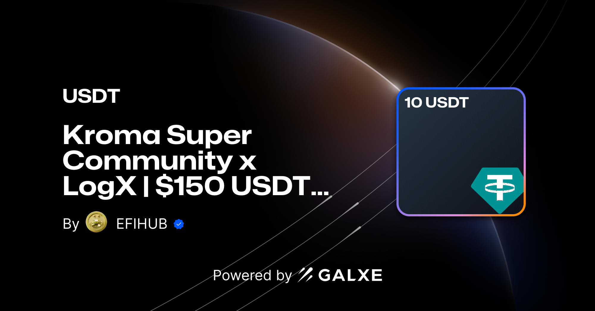 Kroma Super Community x LogX | $150 USDT Airdrop Reward by EFIHUB | Galxe Quest