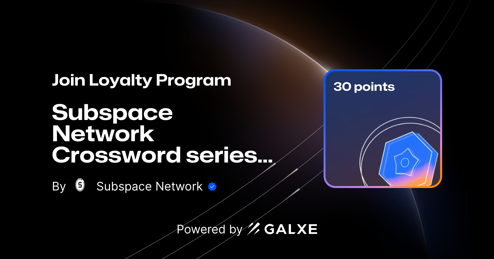 👩‍🚀Subspace Network Crossword series 01 by Autonomys Network | Galxe Quest