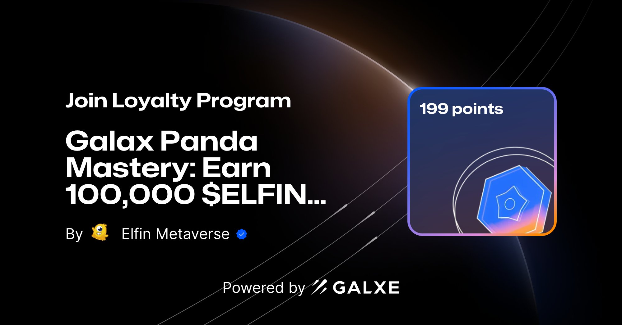 Galax Panda Mastery: Earn 100,000 $ELFIN Tokens by Elfin Metaverse ...