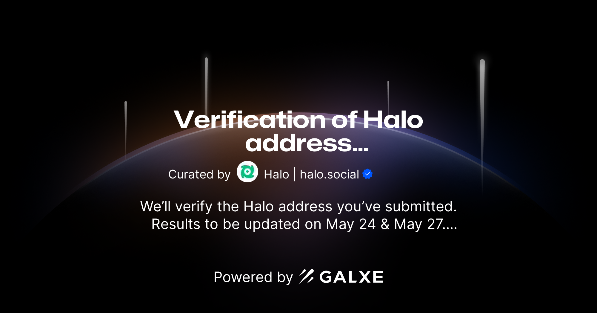 Verification of Halo address Credential | Galxe