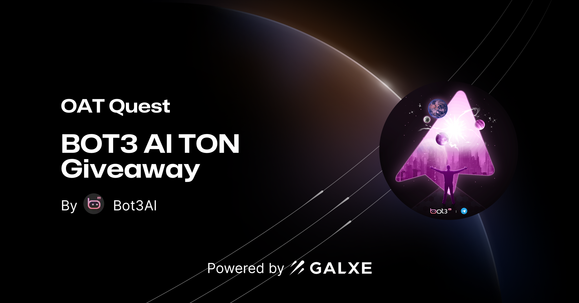 BOT3 AI TON Giveaway by Bot3AI | Galxe Quest