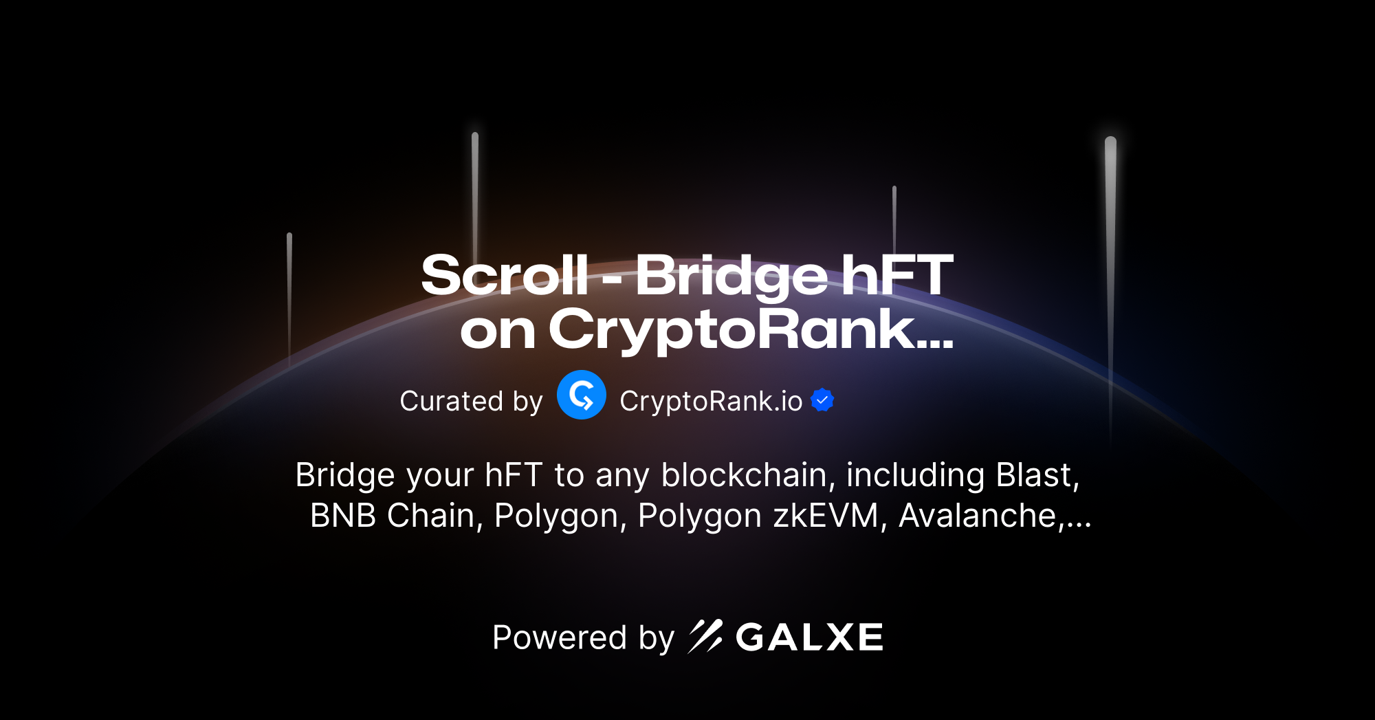 Scroll - Bridge hFT on CryptoRank Credential | Galxe