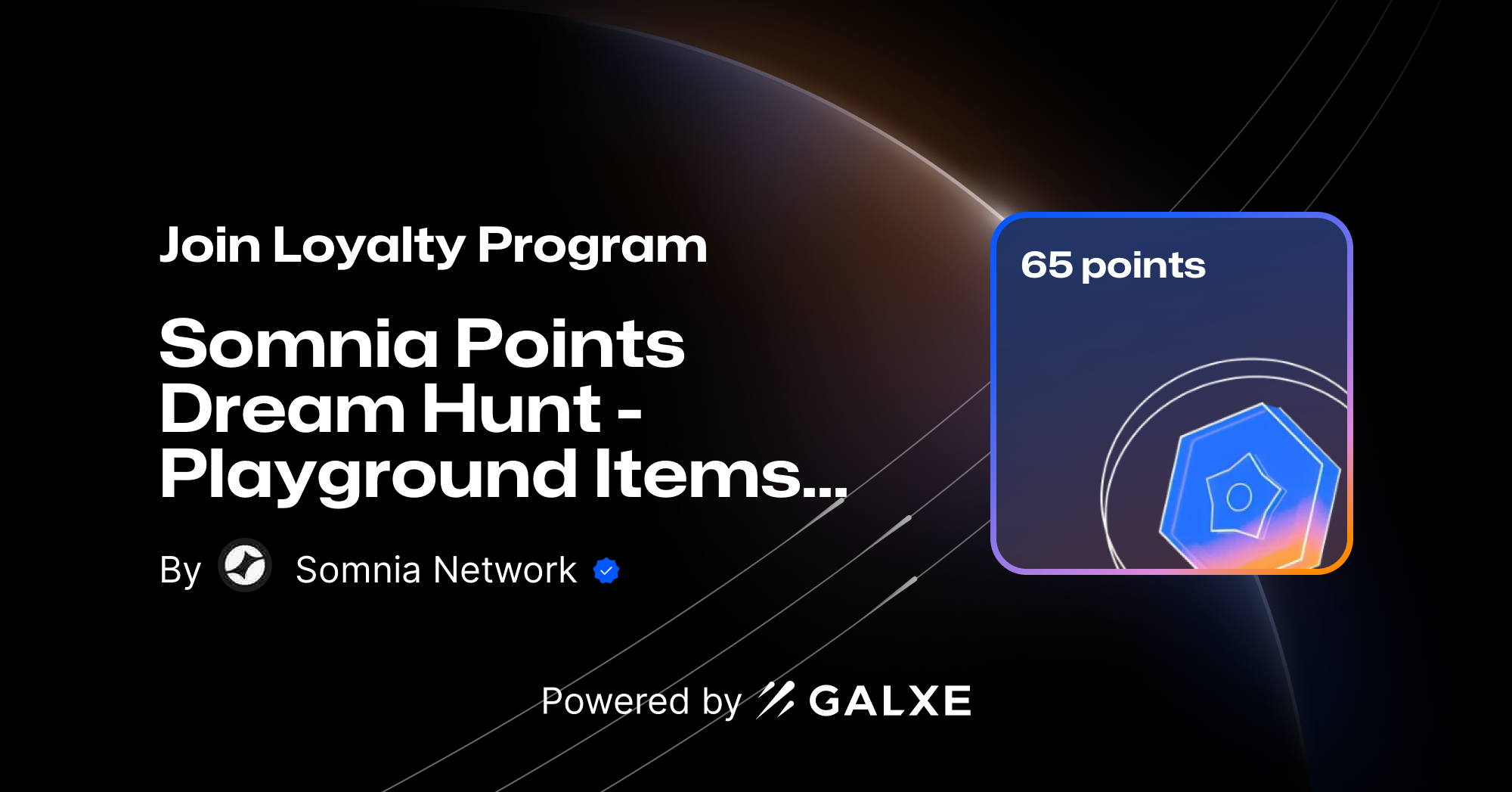 Somnia Points Dream Hunt - Playground Items by Somnia Network | Galxe Quest