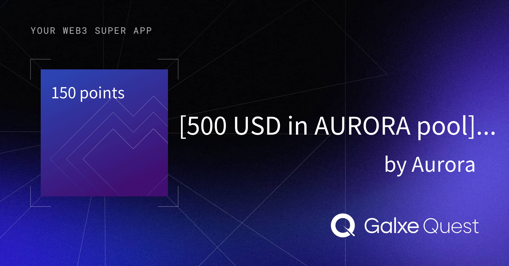 [500 USD in AURORA pool] Aurora x Pyth Network - Explorer by Aurora | Galxe Quest