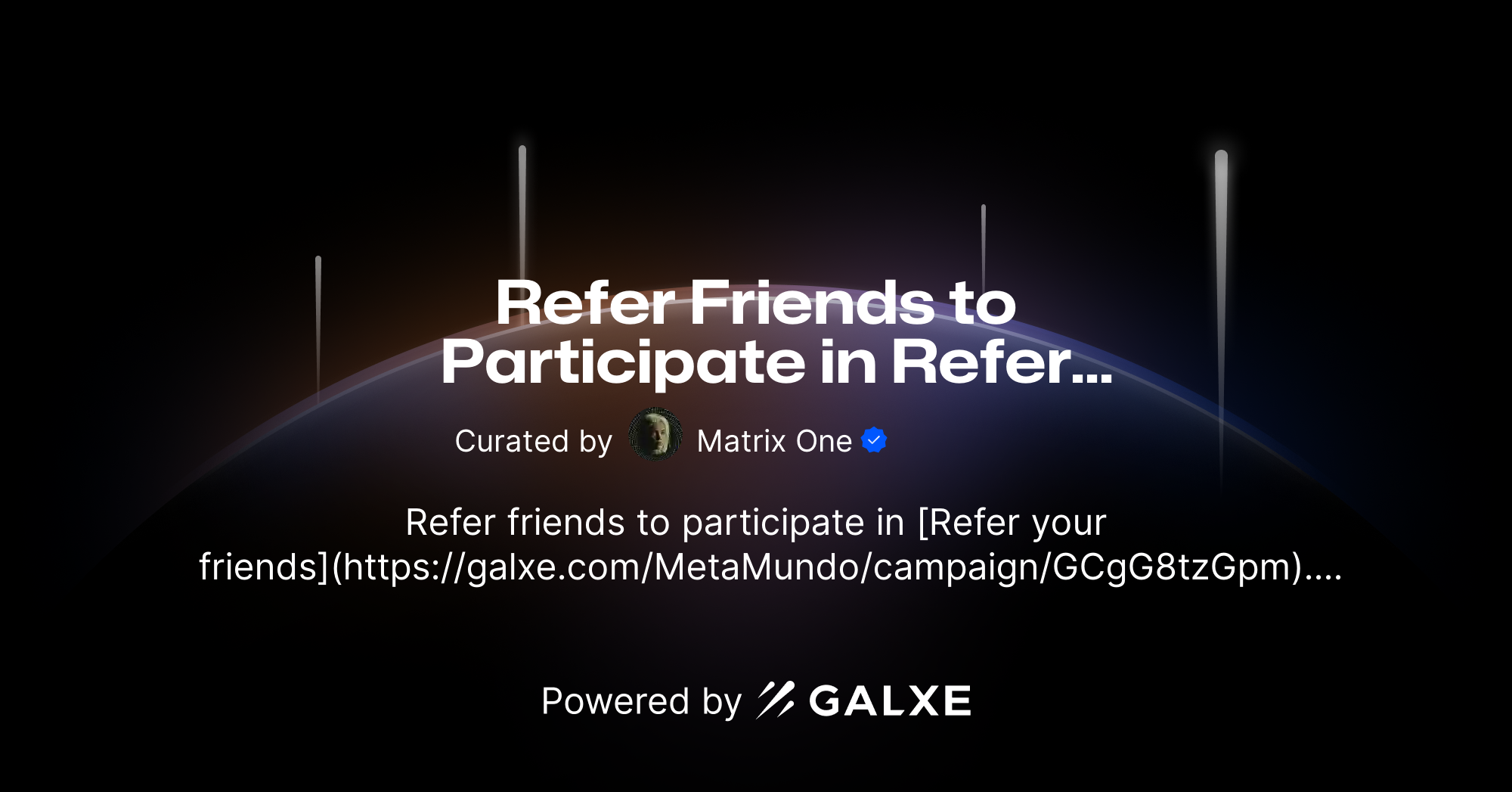 Refer Friends to Participate in Refer your friends Credential | Galxe