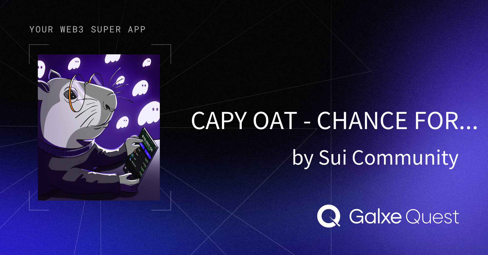 CAPY OAT - CHANCE FOR AIRDROP by Sui Community | Galxe Quest