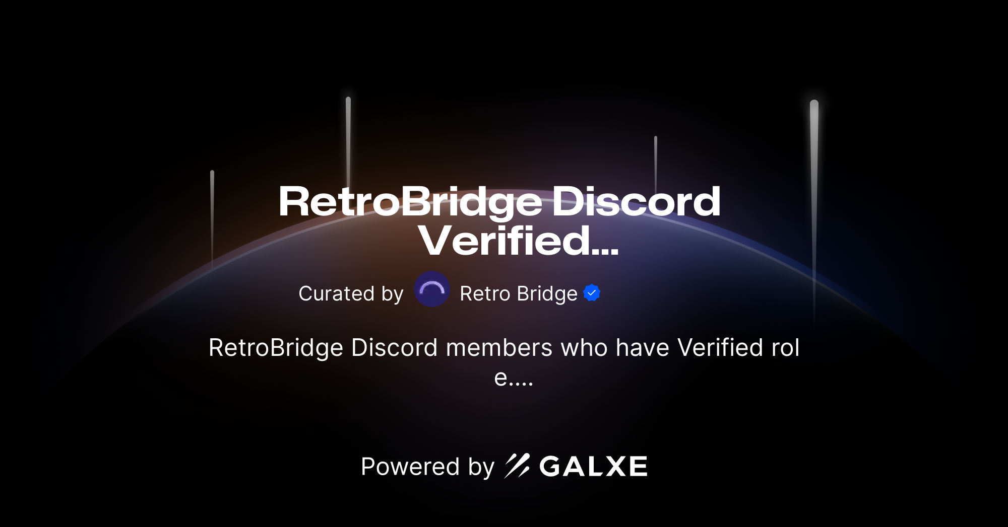 RetroBridge Discord Verified Credential | Galxe