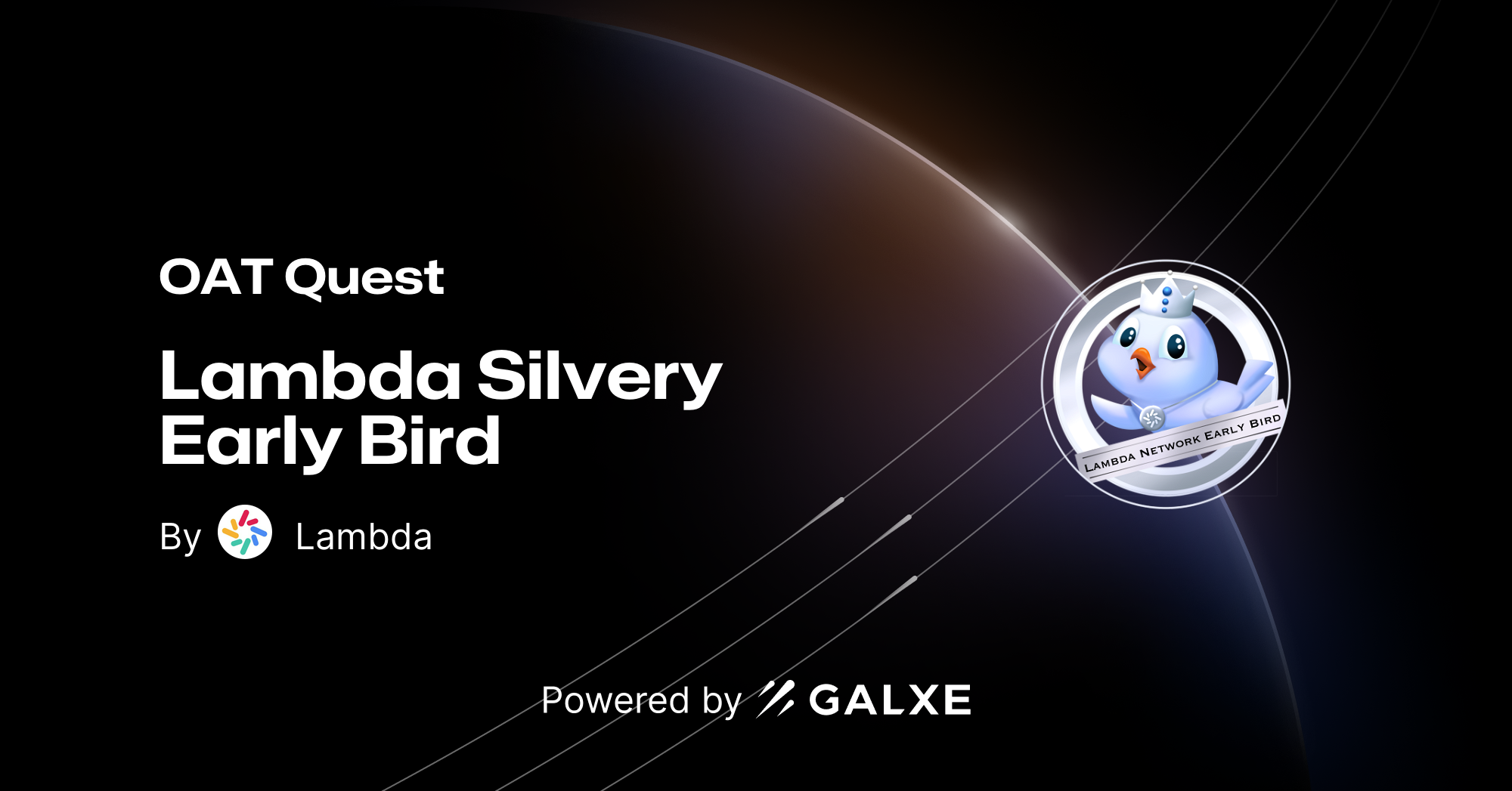 Lambda Silvery Early Bird by Lambda | Galxe Quest