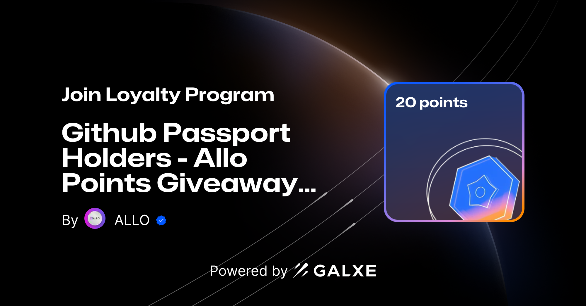 Github Passport Holders - Allo Points Giveaway by ALLO | Galxe Quest