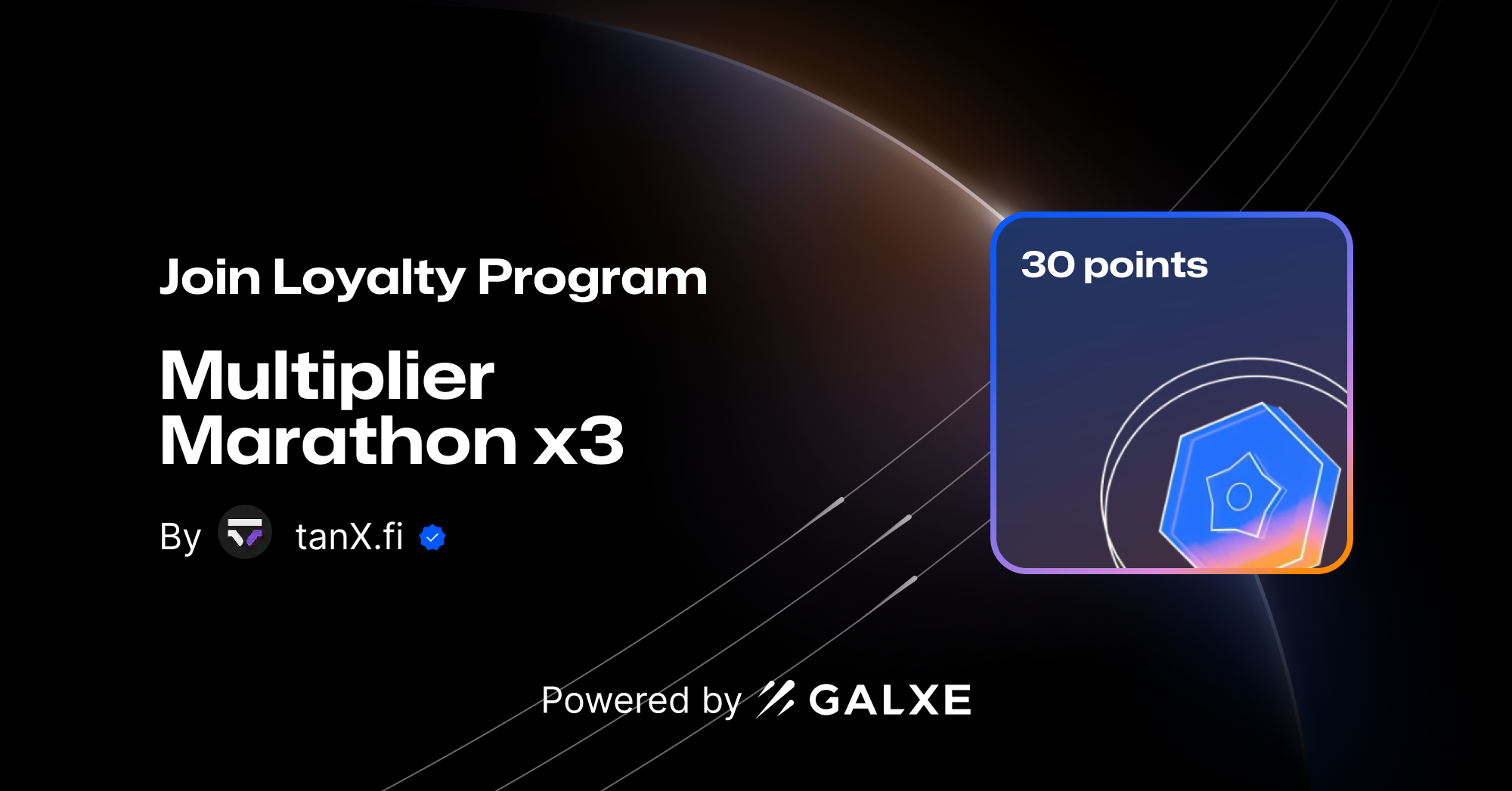 Multiplier Marathon x3 by tanX.fi | Galxe Quest