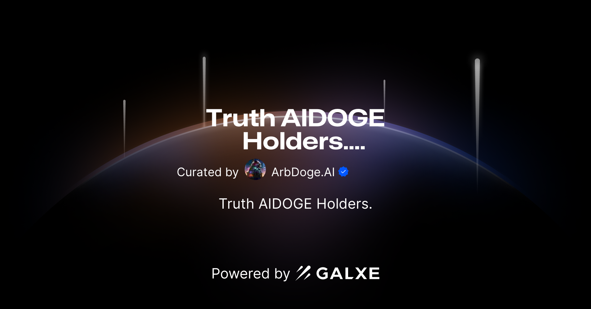Truth AIDOGE Holders. Credential | Galxe