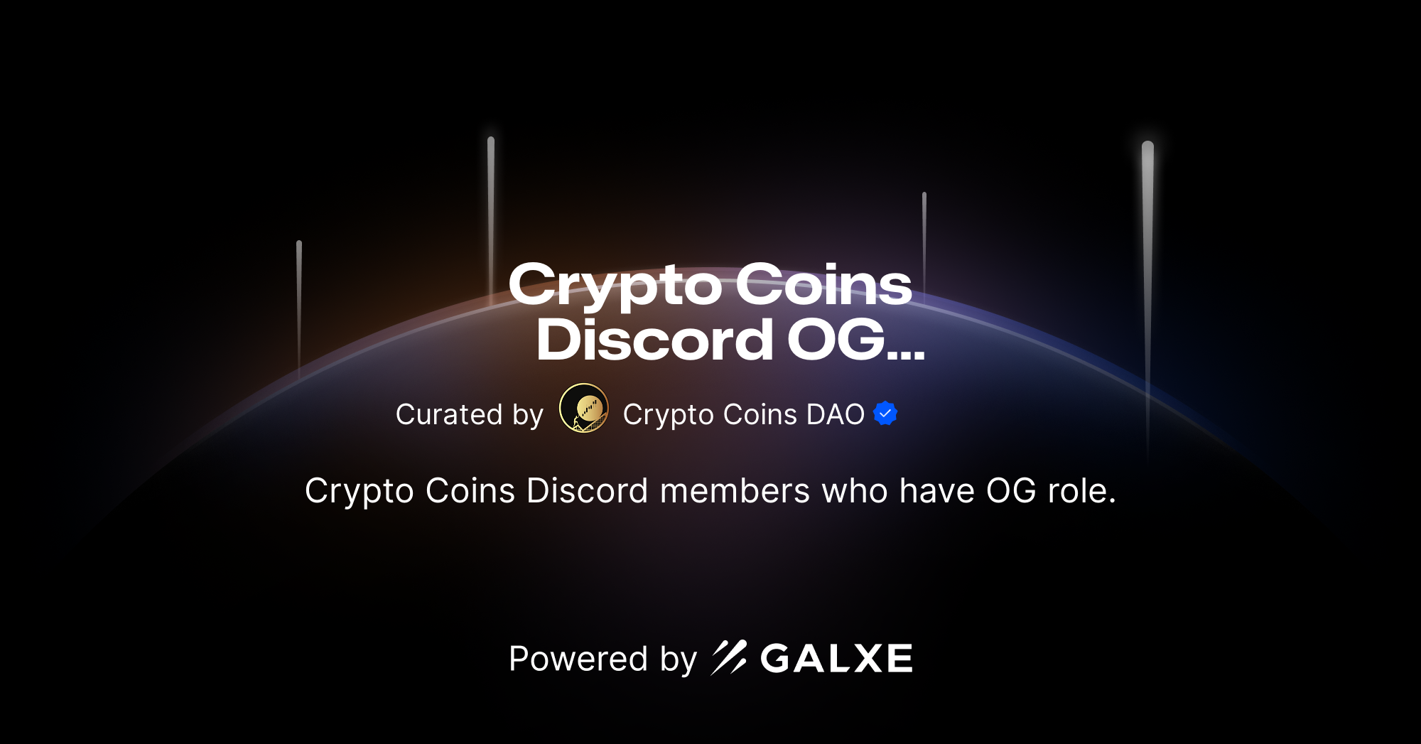 Crypto Coins Discord OG Credential | Galxe