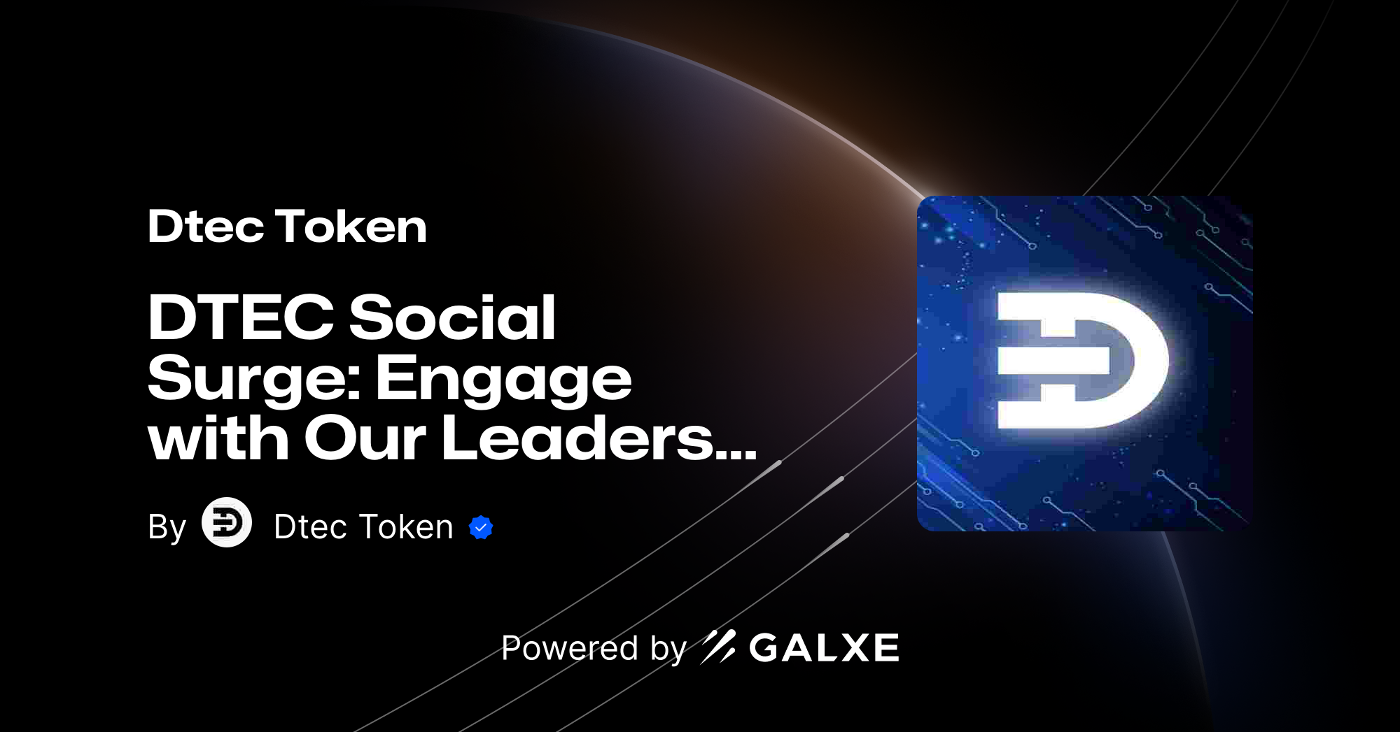 DTEC Social Surge: Engage with Our Leaders for a Share of 8,000 DTEC Tokens! by Dtec Token ...