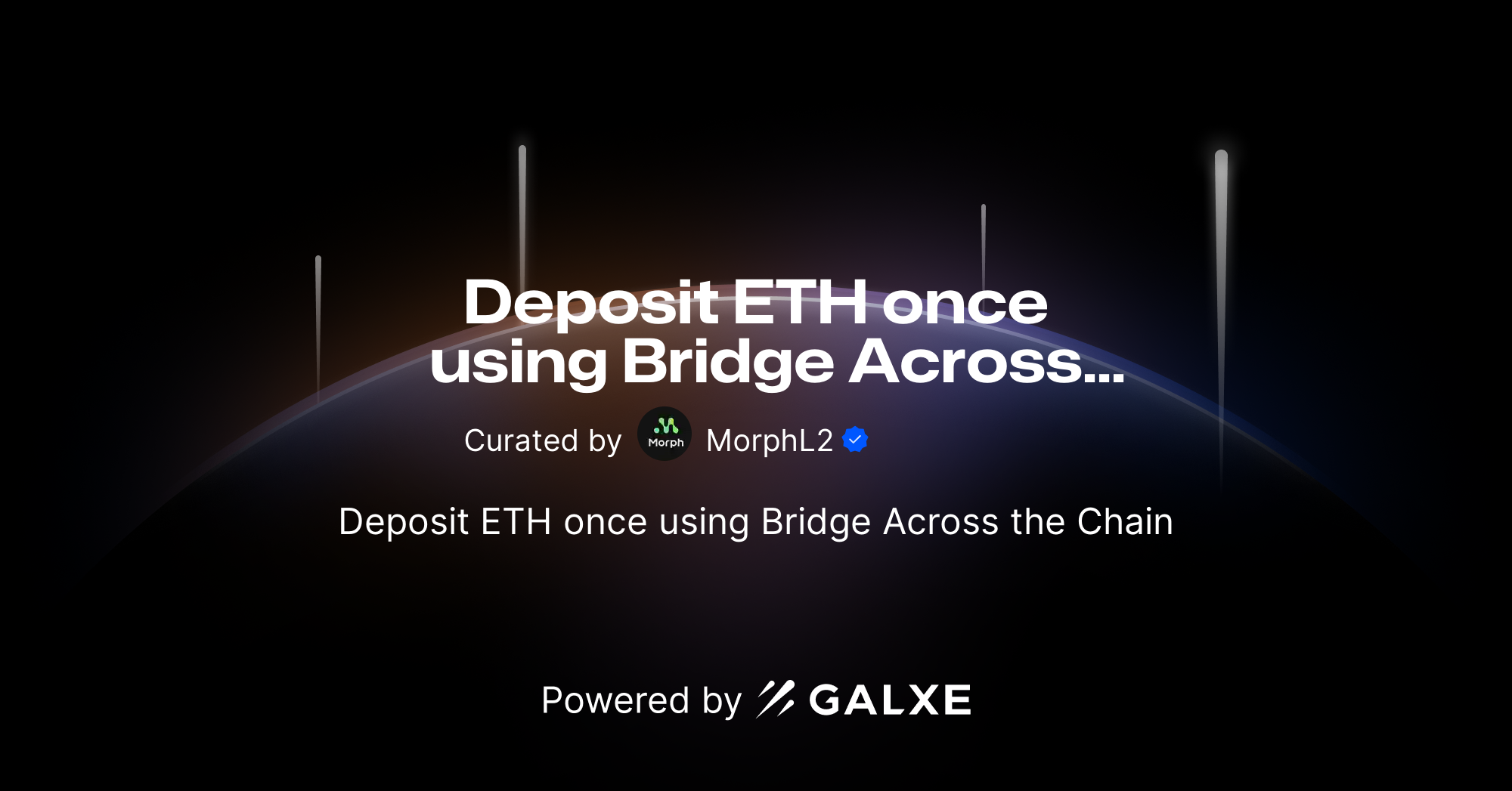 Deposit ETH once using Bridge Across the Chain Credential | Galxe