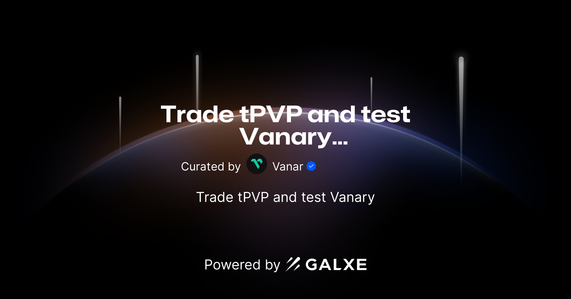 Trade tPVP and test Vanary Credential | Galxe
