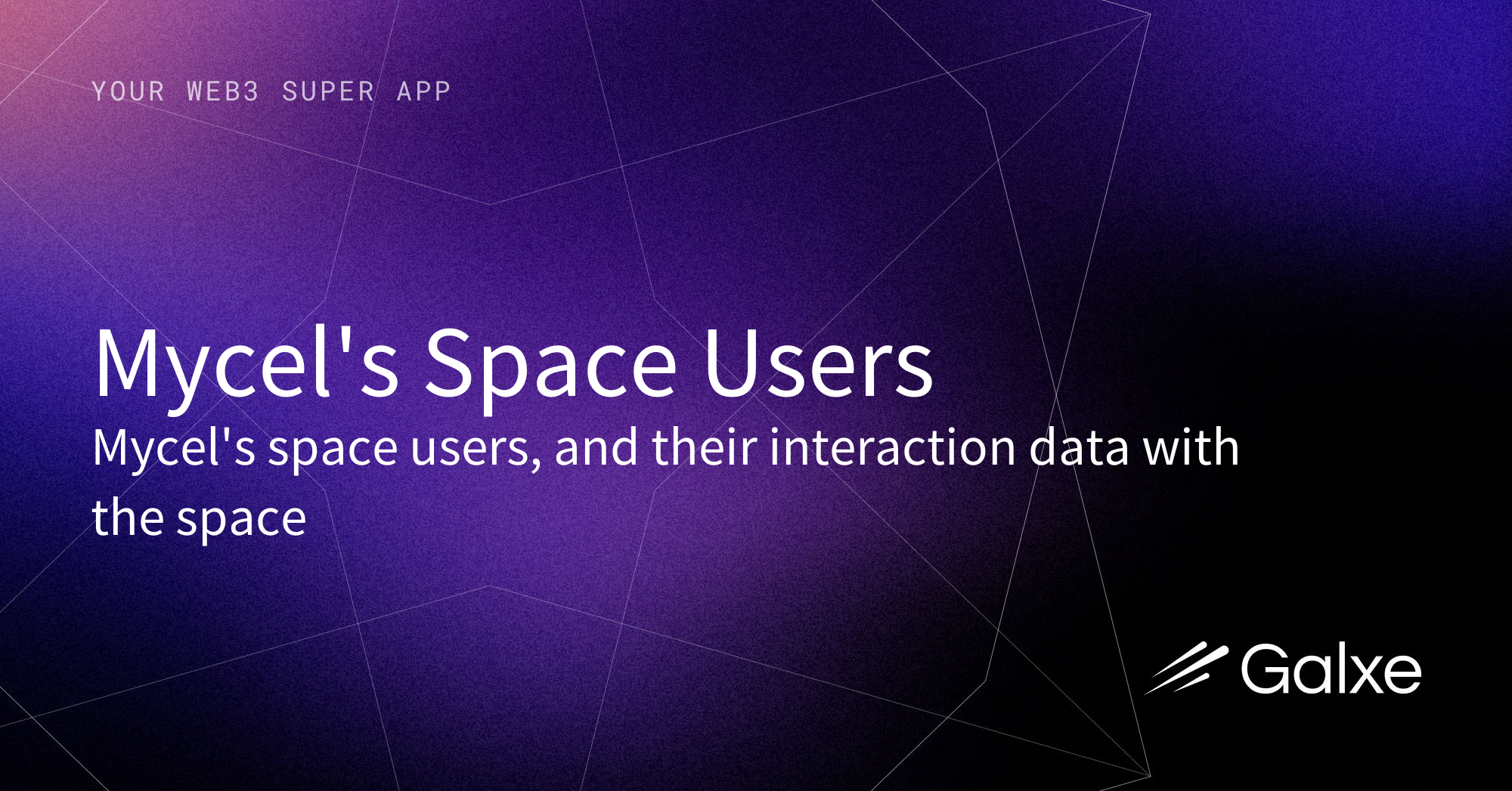 Mycel's Space Users Credential | Galxe