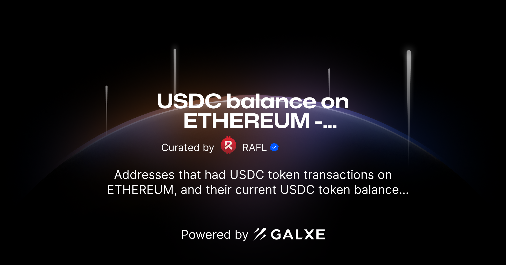 USDC balance on ETHEREUM - 05/31/2024 Credential | Galxe