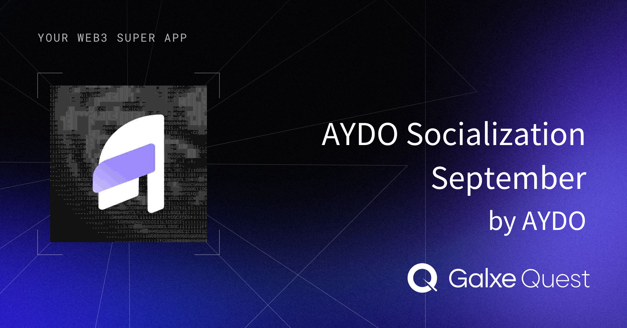AYDO Socialization September by AYDO | Galxe Quest