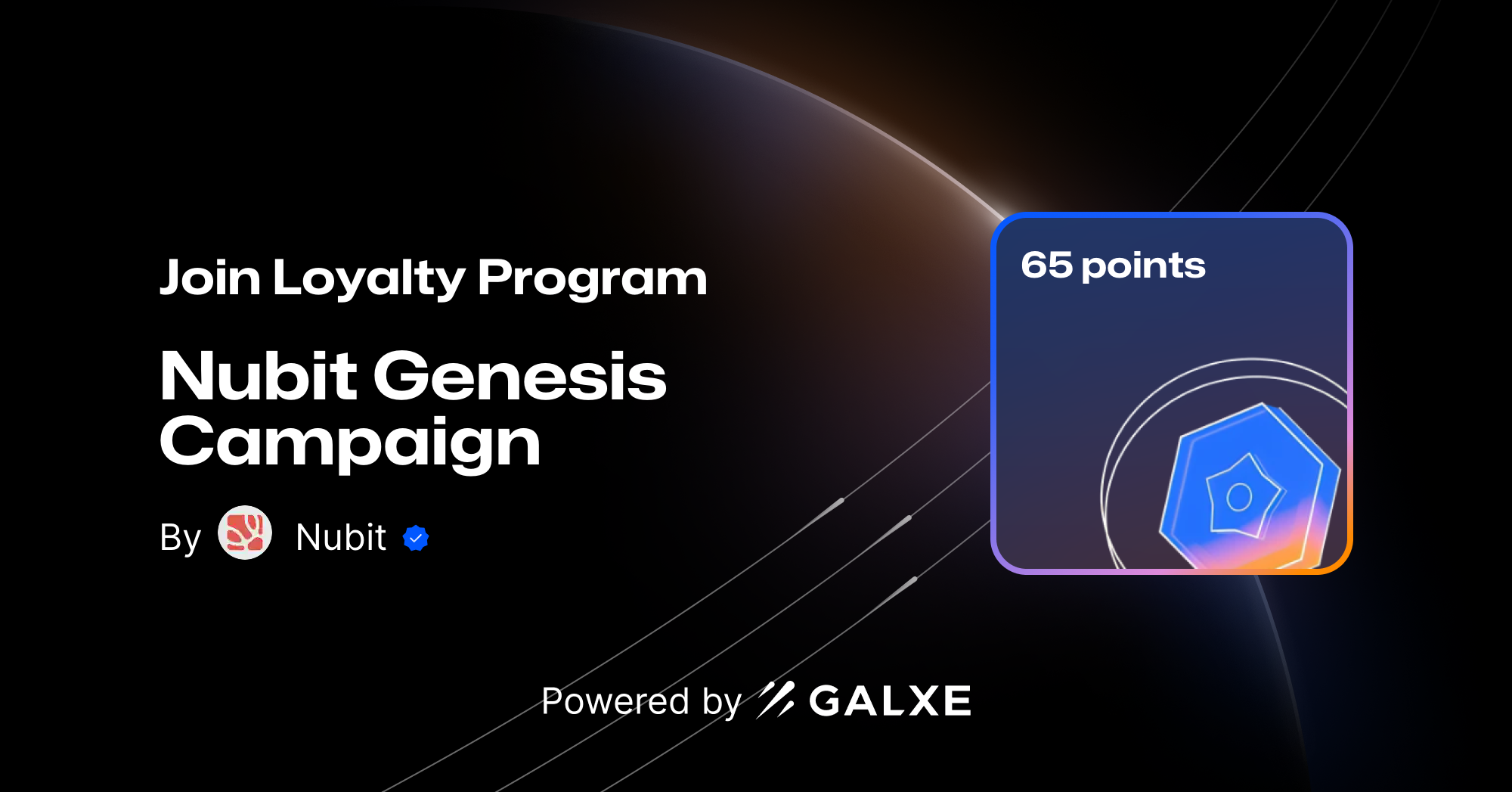Join Nubit Genesis Campaign Loyalty Program from Nubit on Galxe