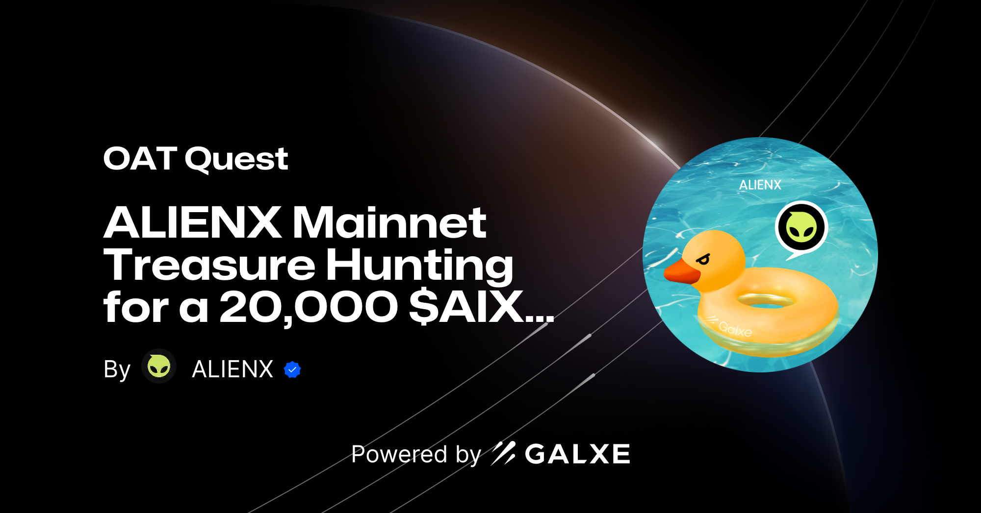 ALIENX Mainnet Treasure Hunting for a 20,000 $AIX Airdrop by ALIENX | Galxe Quest