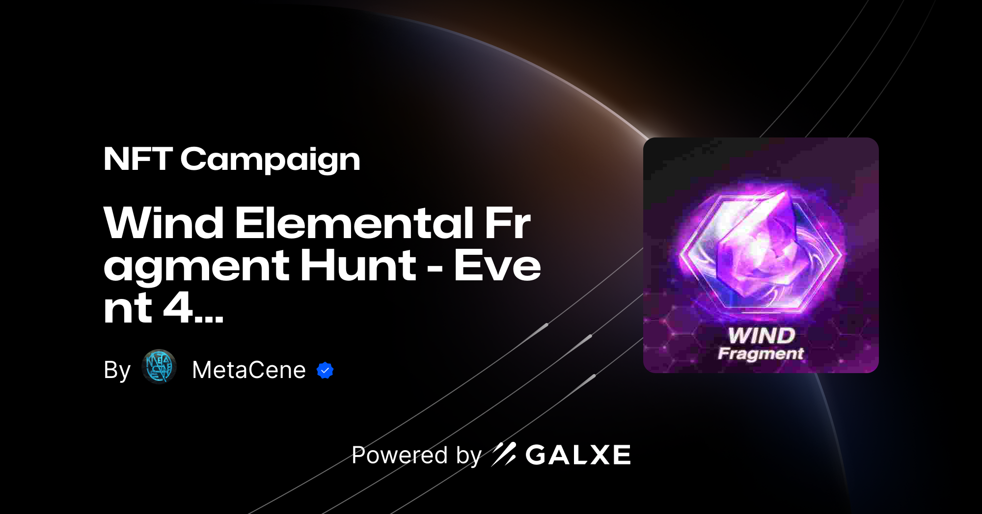 Wind Elemental Fragment Hunt - Event 4 by MetaCene | Galxe Quest