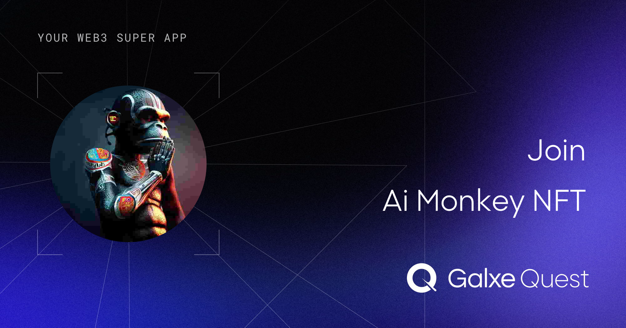 Join Ai Monkey NFT on Galxe Quest