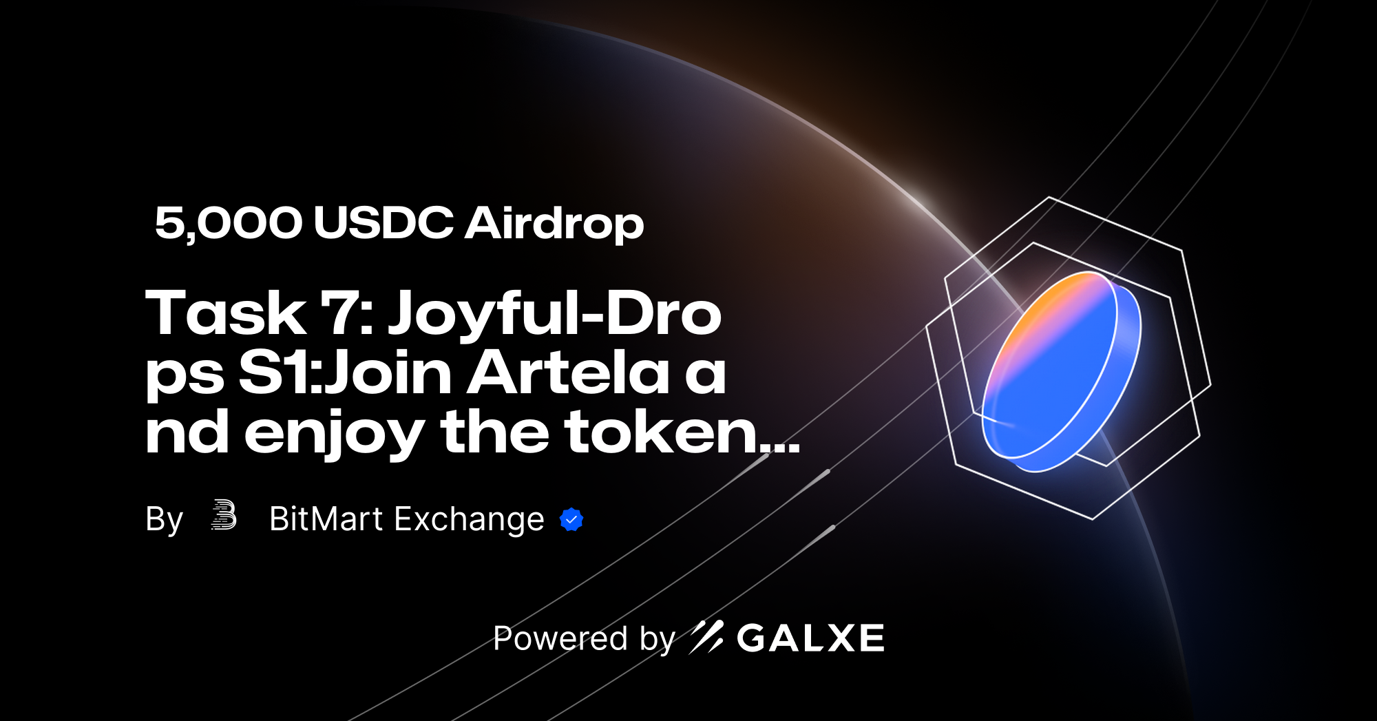 Task 7: Joyful-Drops S1:Join Artela and enjoy the token reward by BitMart Exchange | Galxe Quest