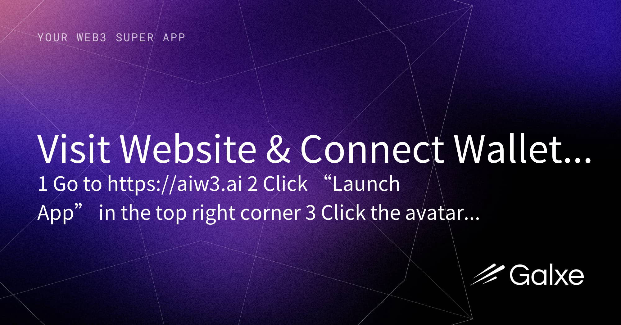 Visit Website & Connect Wallet Task Credential | Galxe