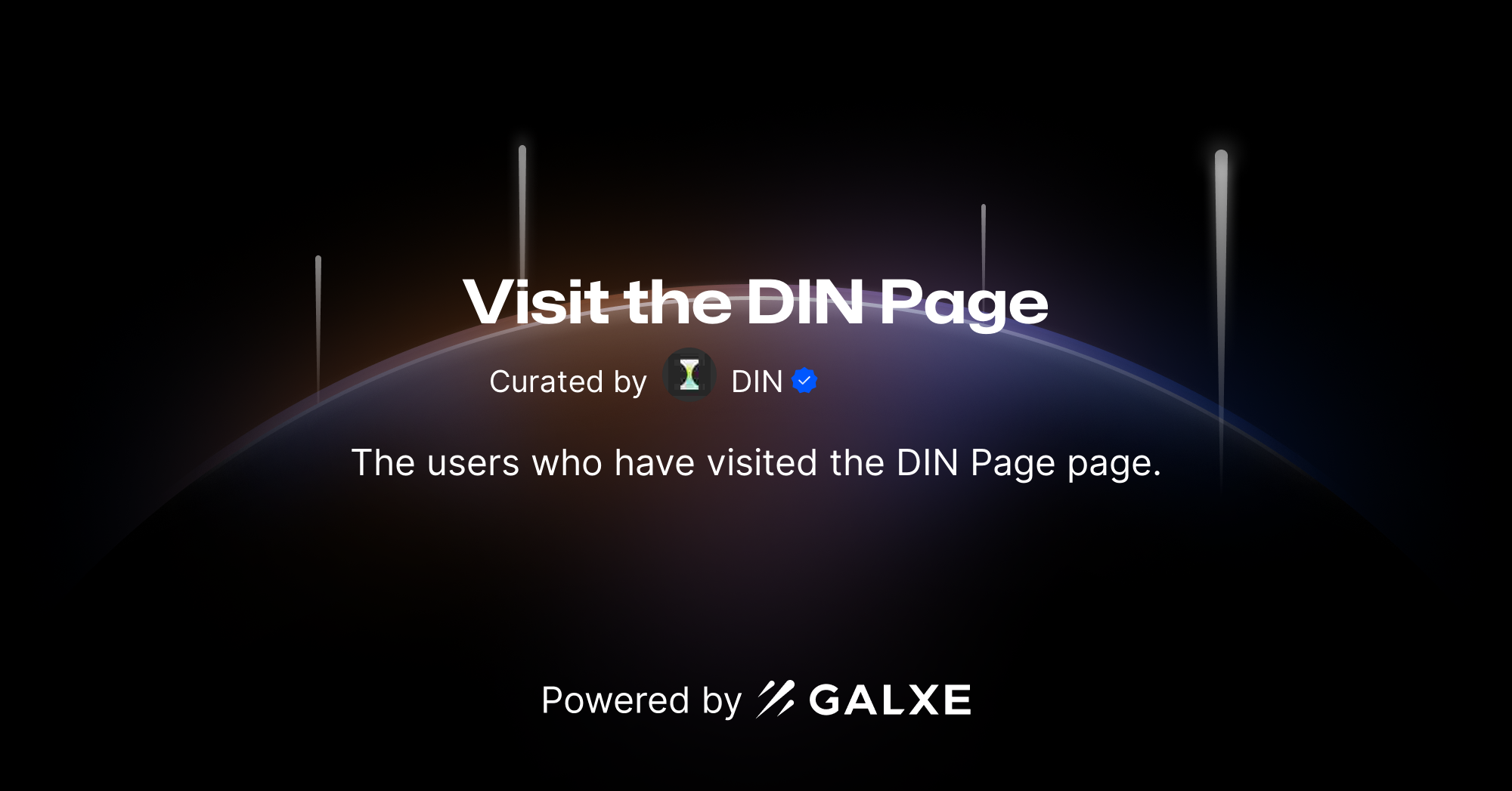 Visit the DIN Page Credential | Galxe