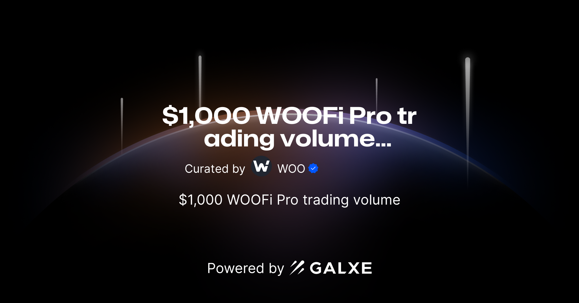 $1,000 WOOFi Pro trading volume Credential | Galxe