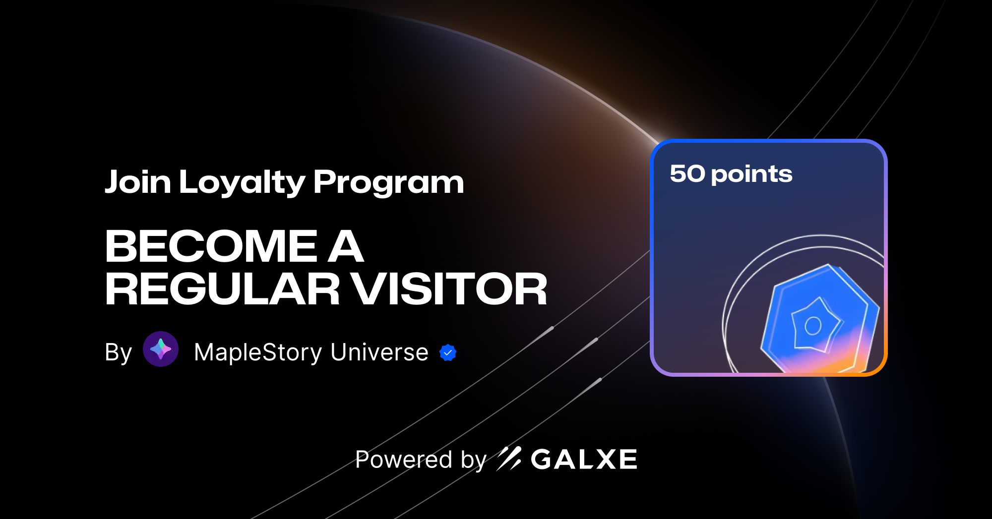 BECOME A REGULAR VISITOR by MapleStory Universe | Galxe Quest