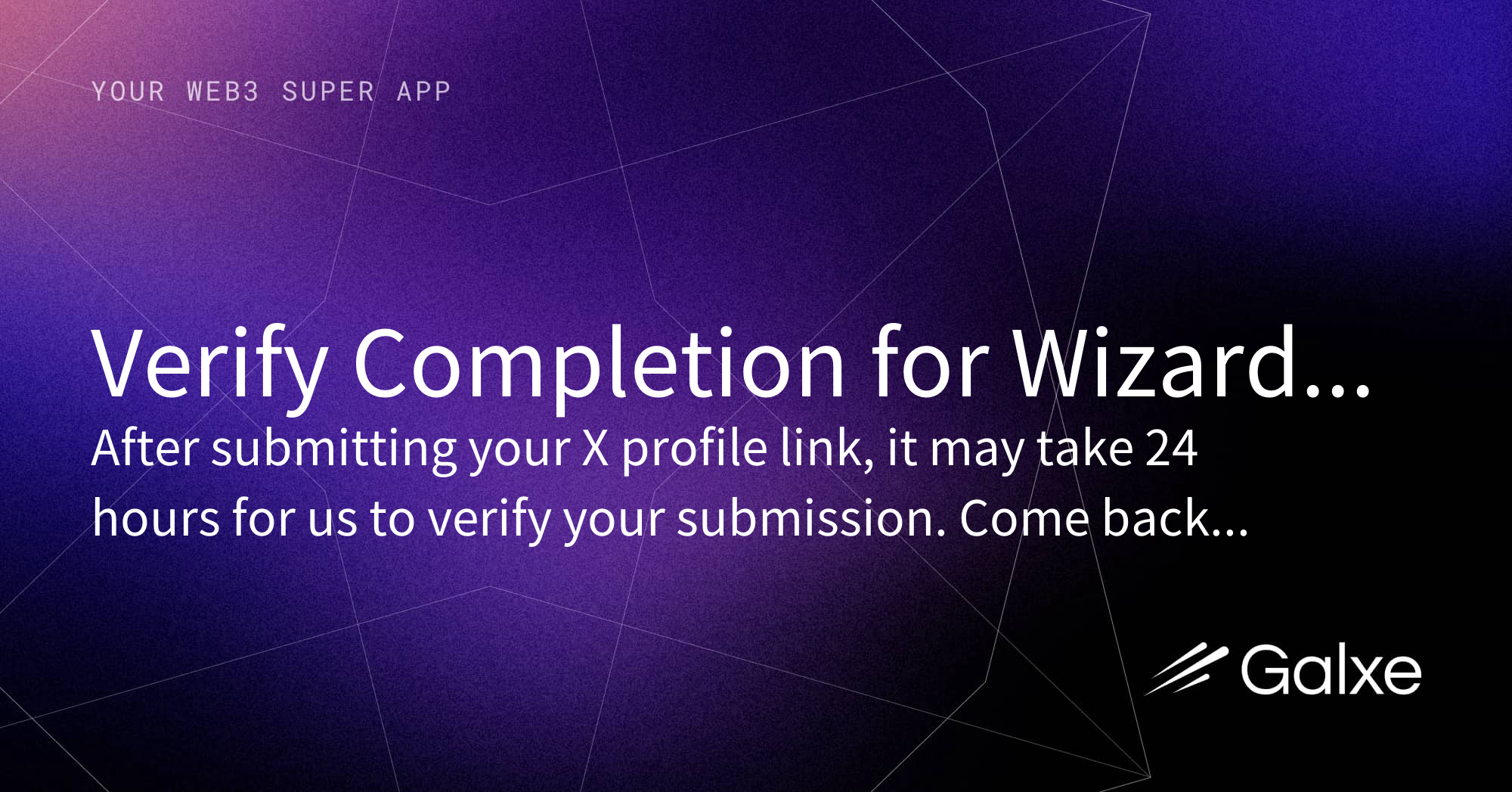 Verify Completion for Wizard Emoji Task Credential | Galxe