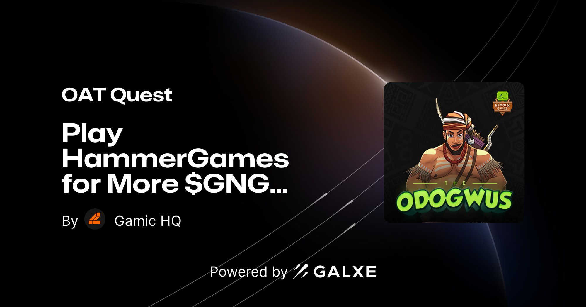 Play HammerGames for More $GNG Gamic Airdrop - Bonus Multiplier by Gamic HQ | Galxe Quest