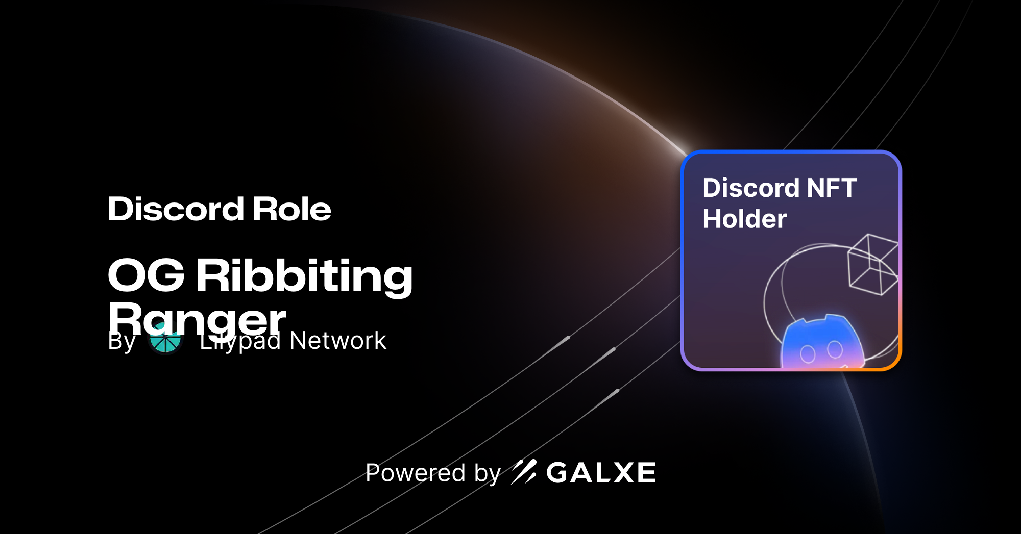 Claim OG Ribbiting Ranger Discord Role from Lilypad Network on Galxe