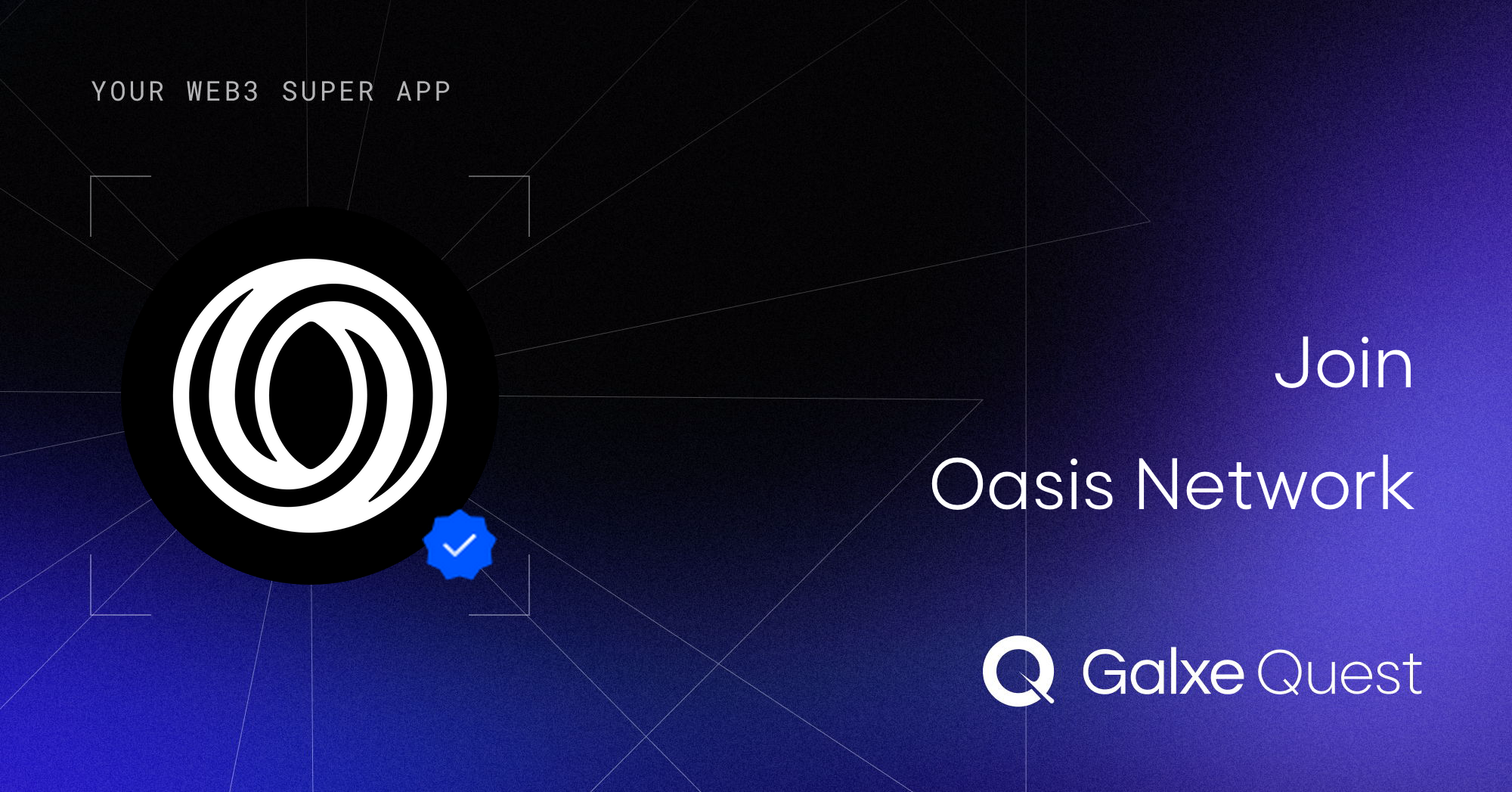 Join Oasis Network on Galxe Quest