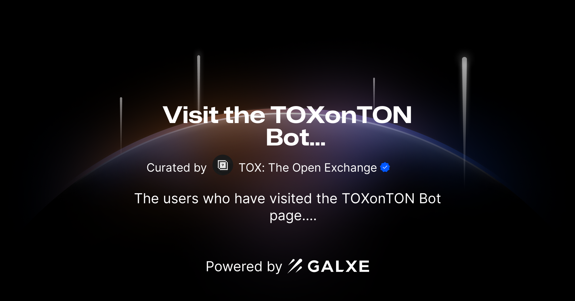 Visit the TOXonTON Bot Credential | Galxe