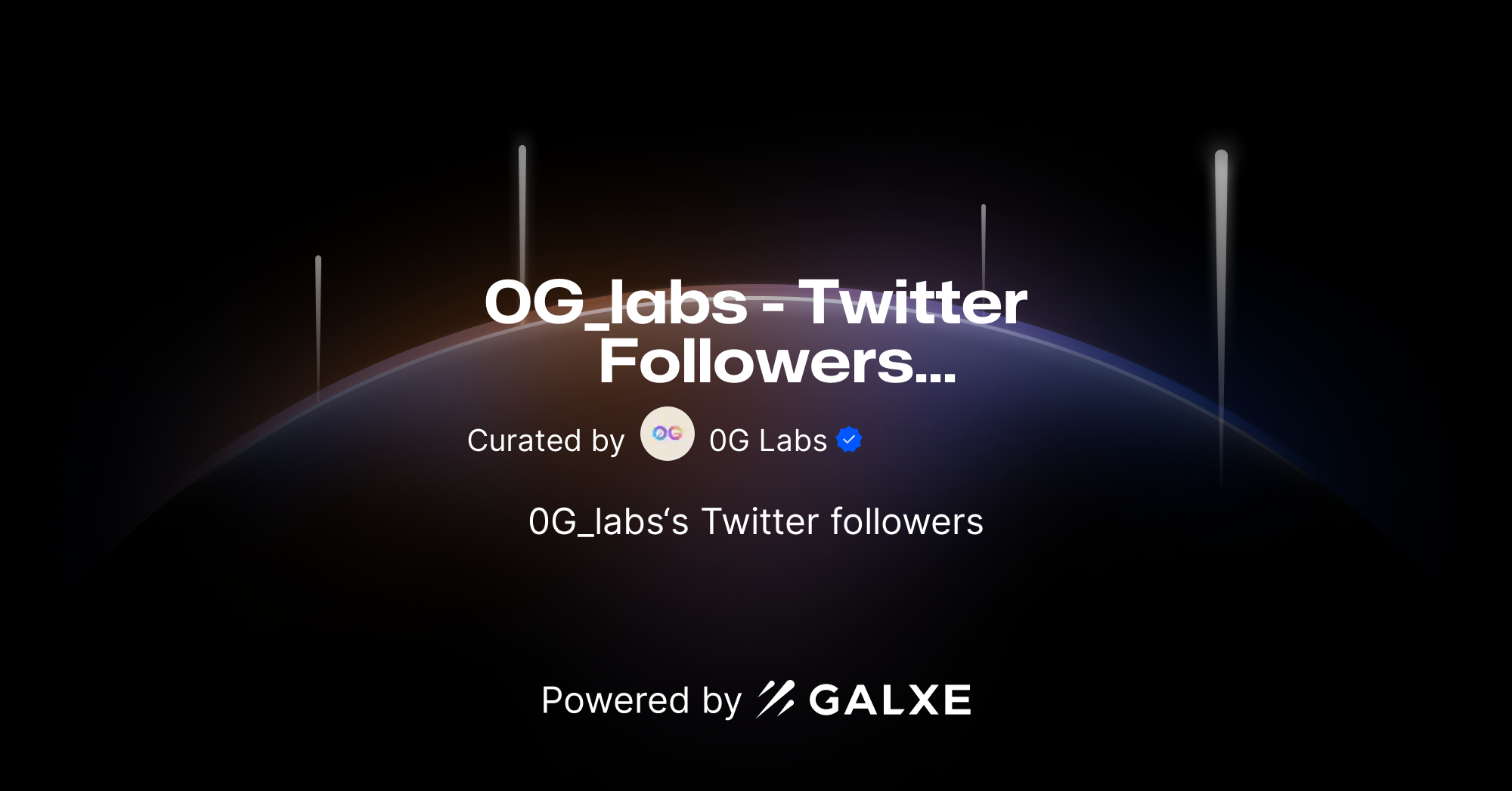0G_labs - Twitter Followers Credential | Galxe