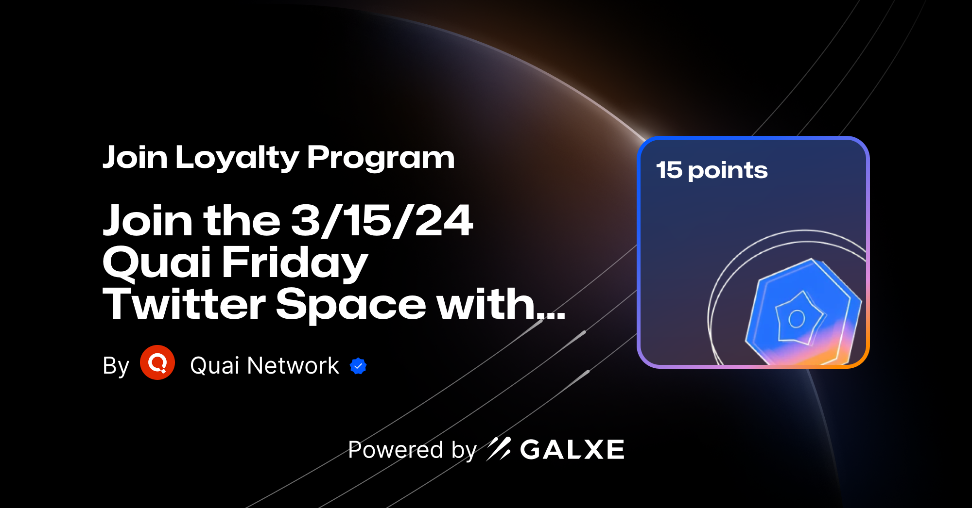 Join the 3/15/24 Quai Friday Twitter Space with Blueberry Protocol by Quai Network | Galxe Quest