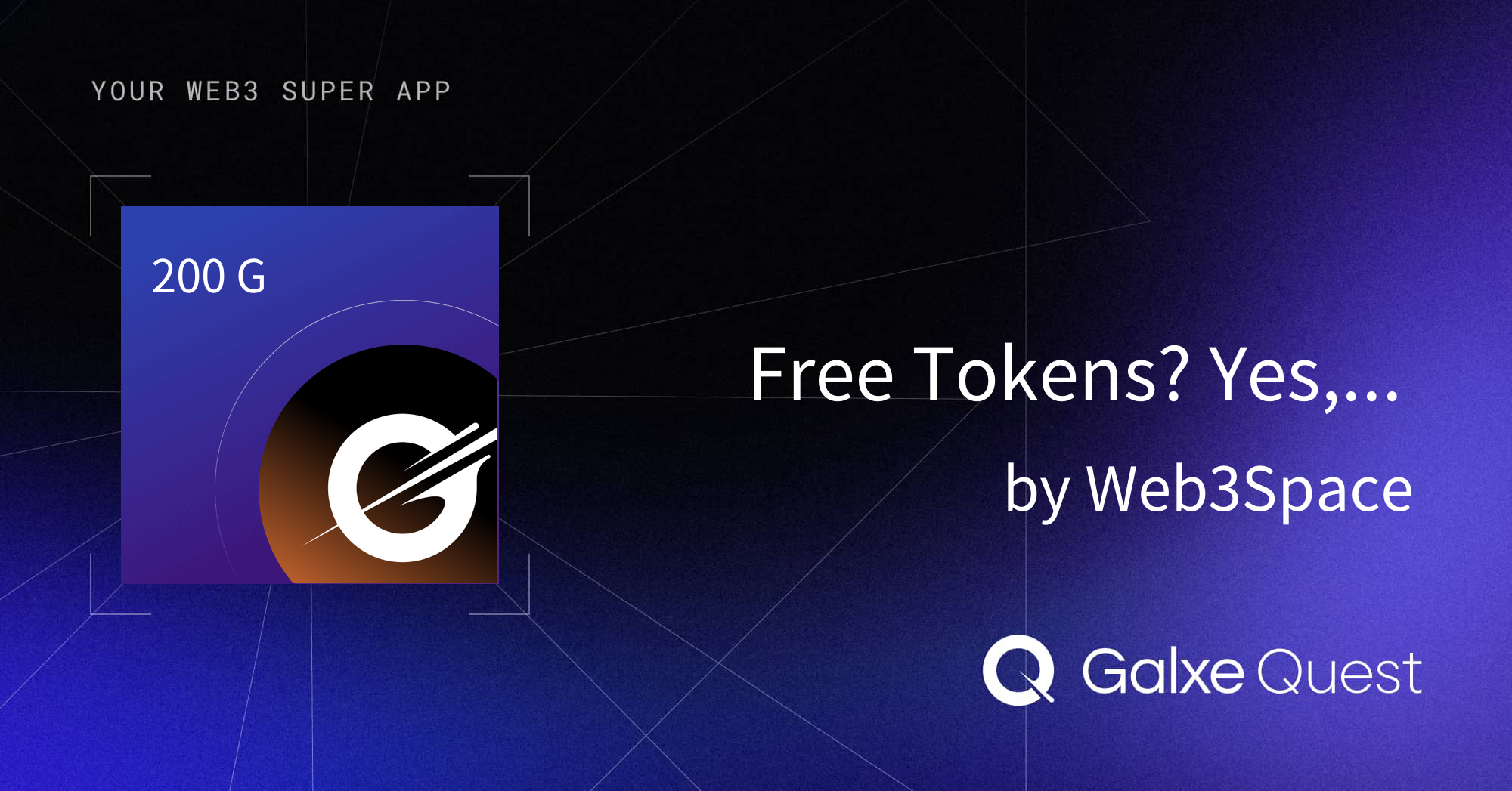 🔥 Free Tokens? Yes, Please! Join the Fun! 🎊 by Web3Space | Galxe Quest