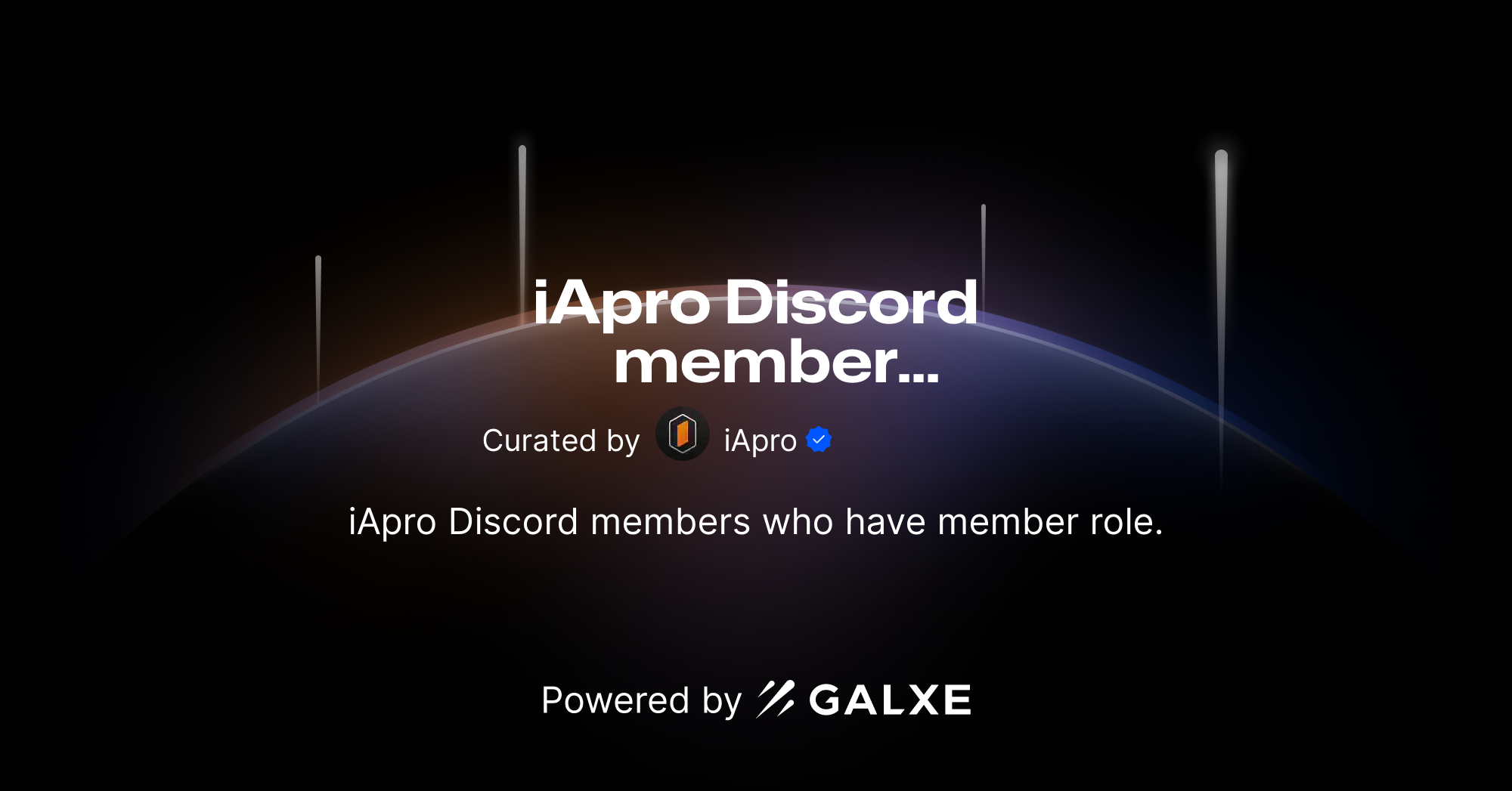 iApro Discord member Credential | Galxe