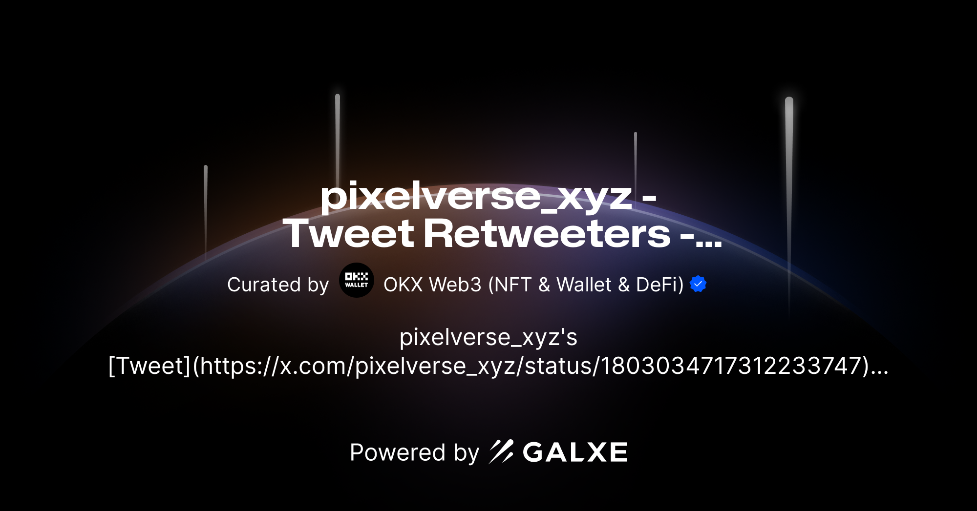 pixelverse_xyz - Tweet Retweeters - Tweet 1803034717312233747 Credential | Galxe