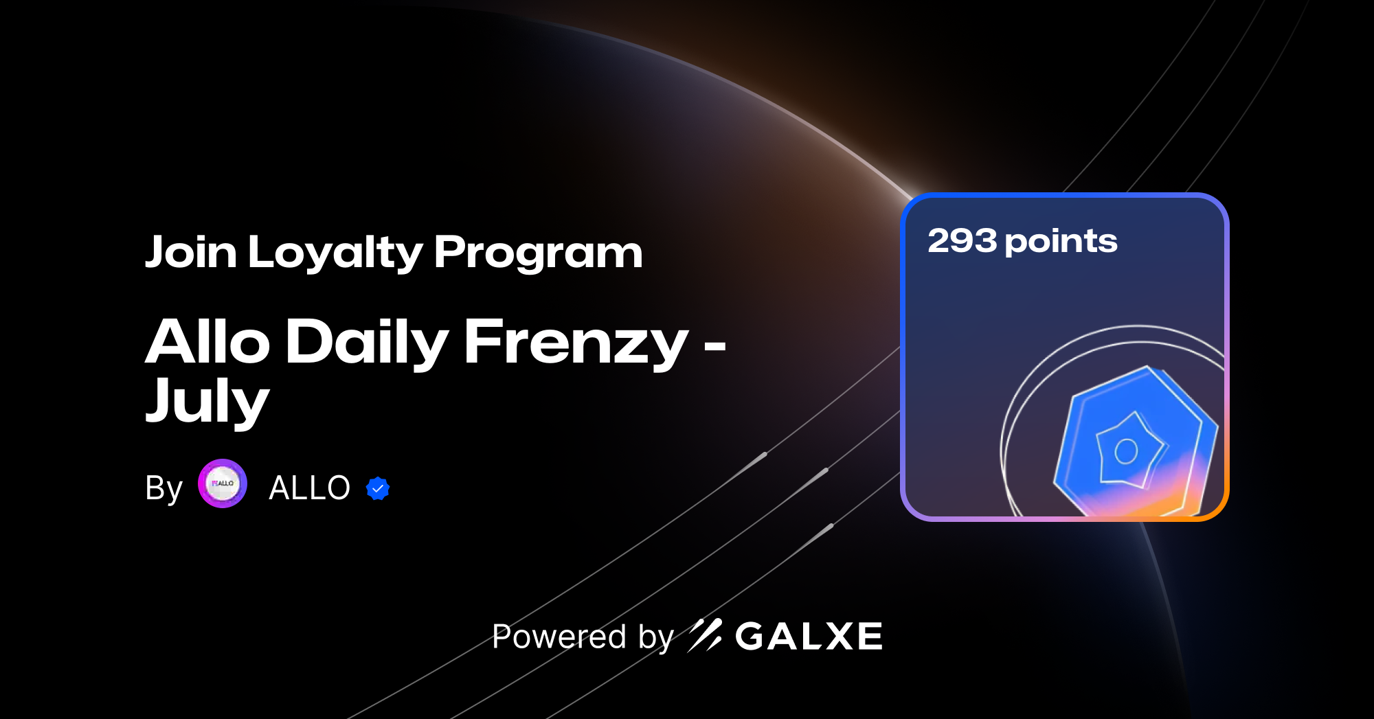 Allo Daily Frenzy - July by ALLO | Galxe Quest