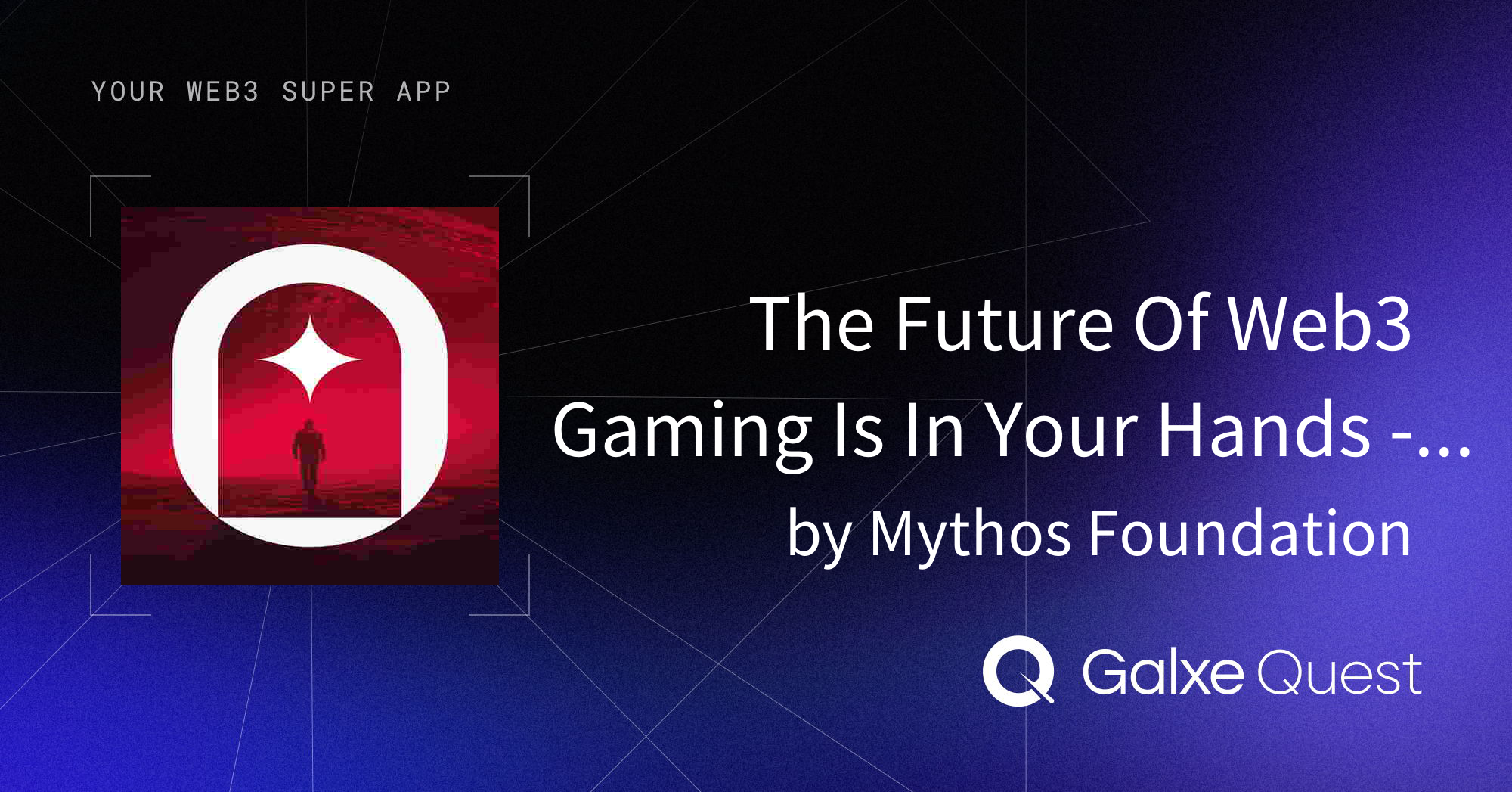 The Future Of Web3 Gaming Is In Your Hands - Enter The Mythos Today! by Mythos Foundation ...