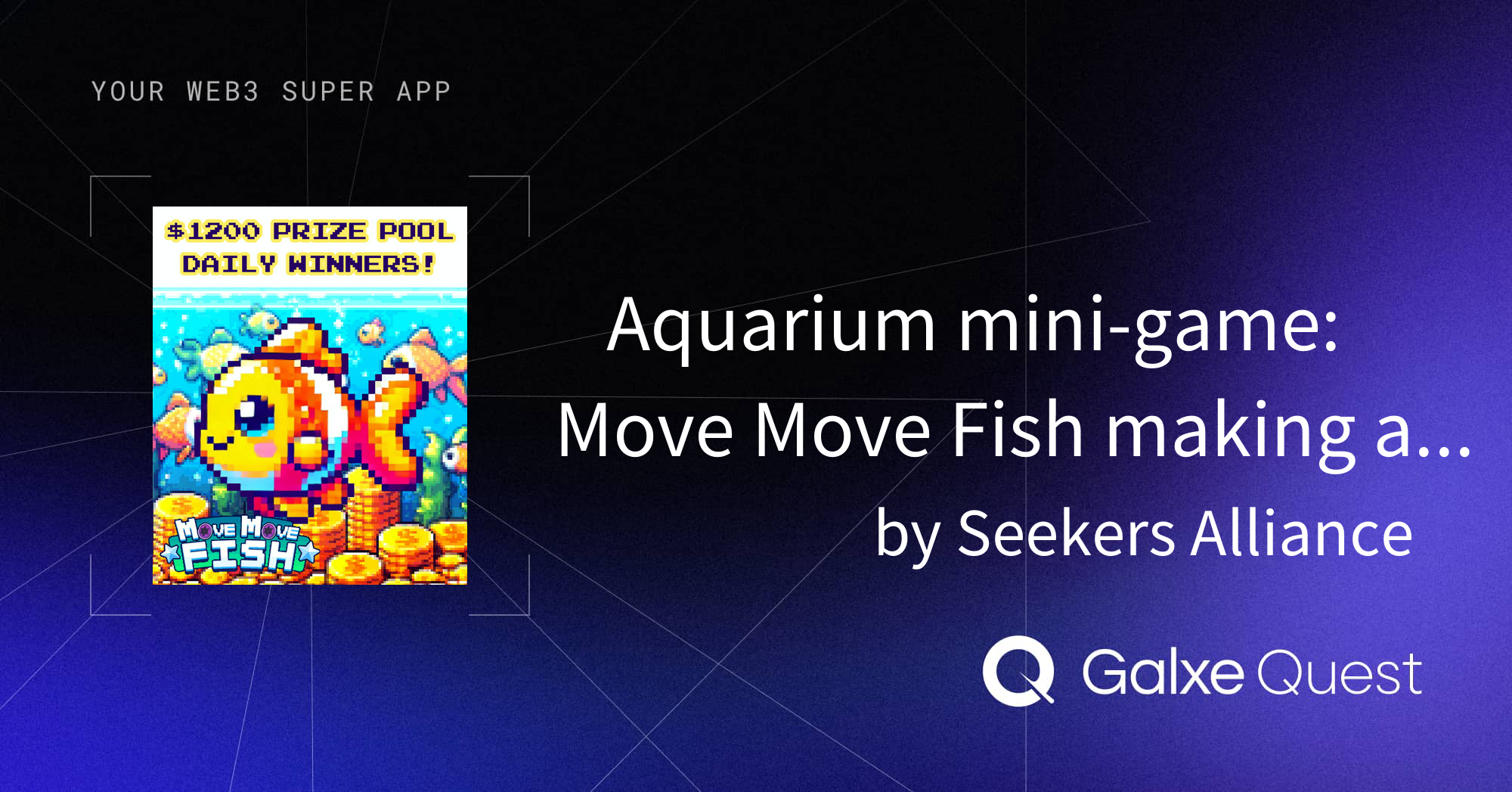 🐡 Aquarium mini-game: Move Move Fish making a big splash! 💦 by Seekers ...